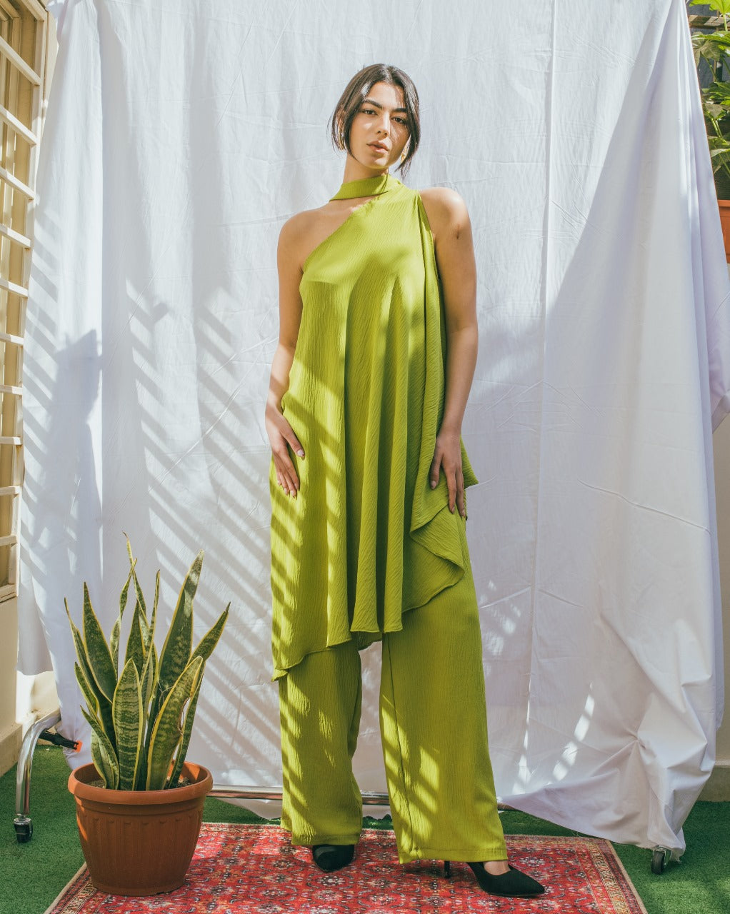 Layal Matching Set With Neck - Lime – Leocansa